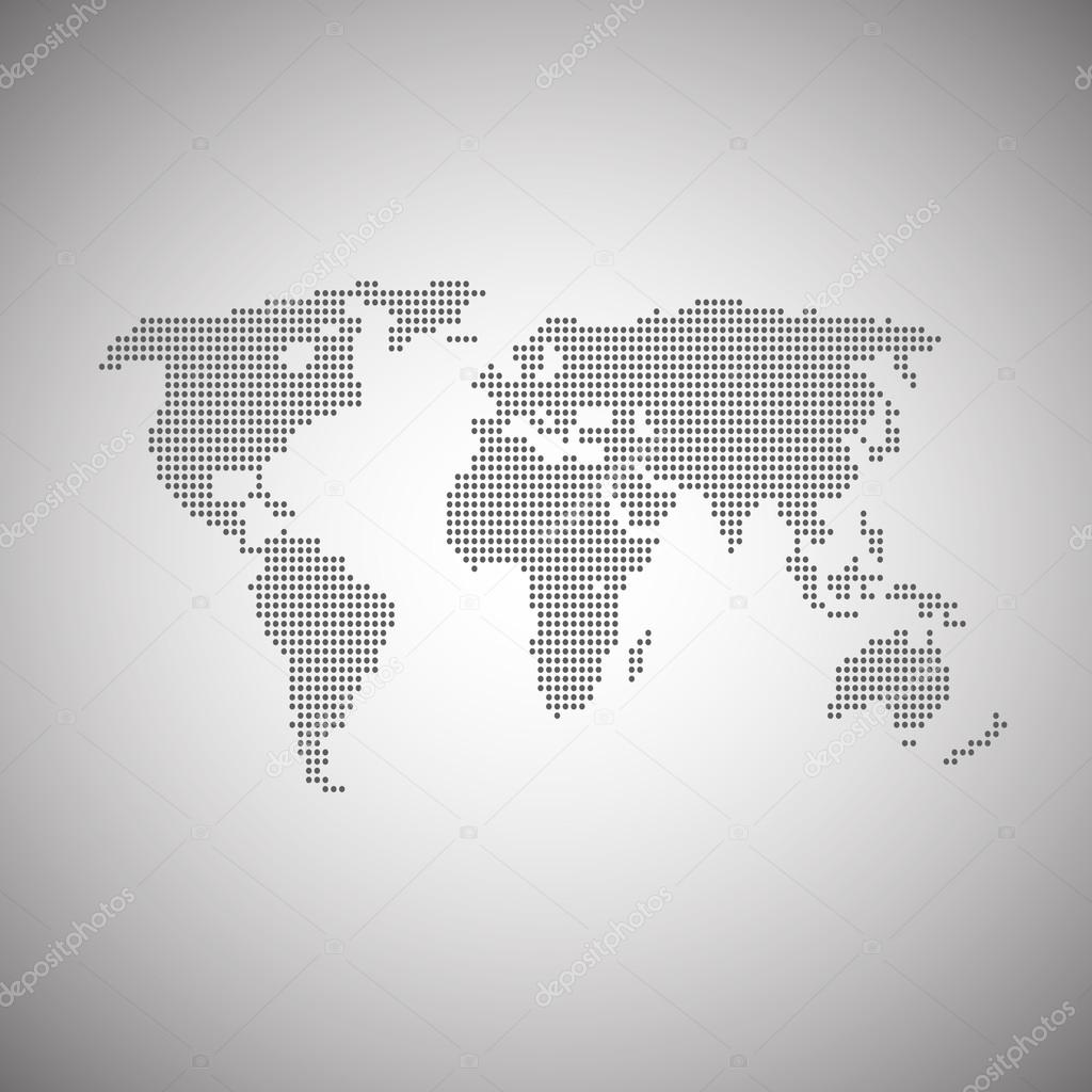 Mapa mundial Vector de stock por ©honzakrej 75837447
