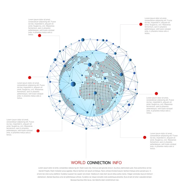 World connection infographic Stock Vector Image by ©honzakrej #103215582