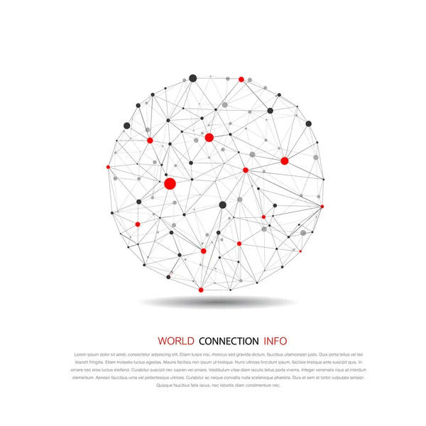 World connection infographic Stock Vector Image by ©honzakrej #103215582