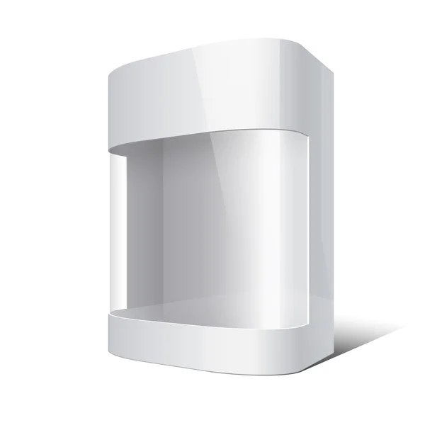 Round white Showcases . vector illustration. Stock Vector Image by ...