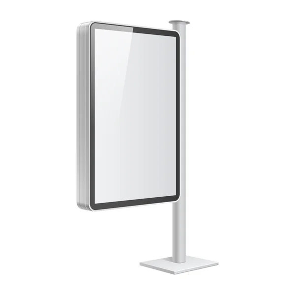 Realistic light box template on white background Stock Vector Image by ...