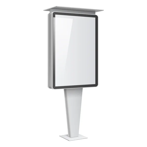 Realistic light box template on white background Stock Vector Image by ...