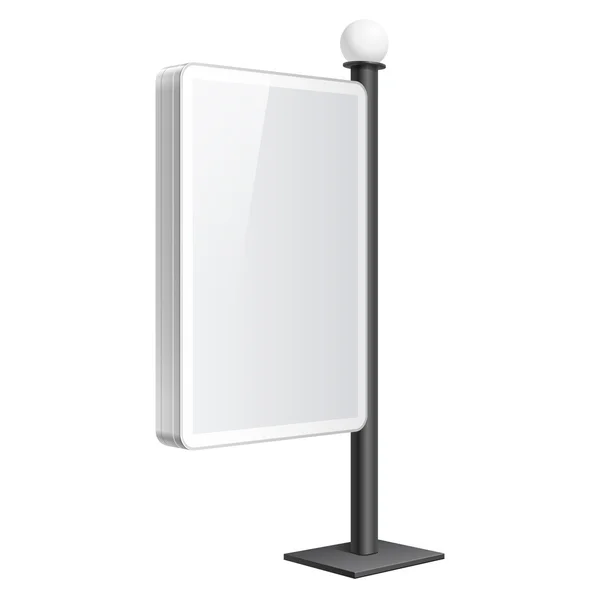 Realistic light box template on white background Stock Vector Image by ...