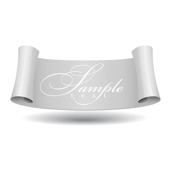 Blank Scrolls Gold Paper Stickers Set White Background Vector ...