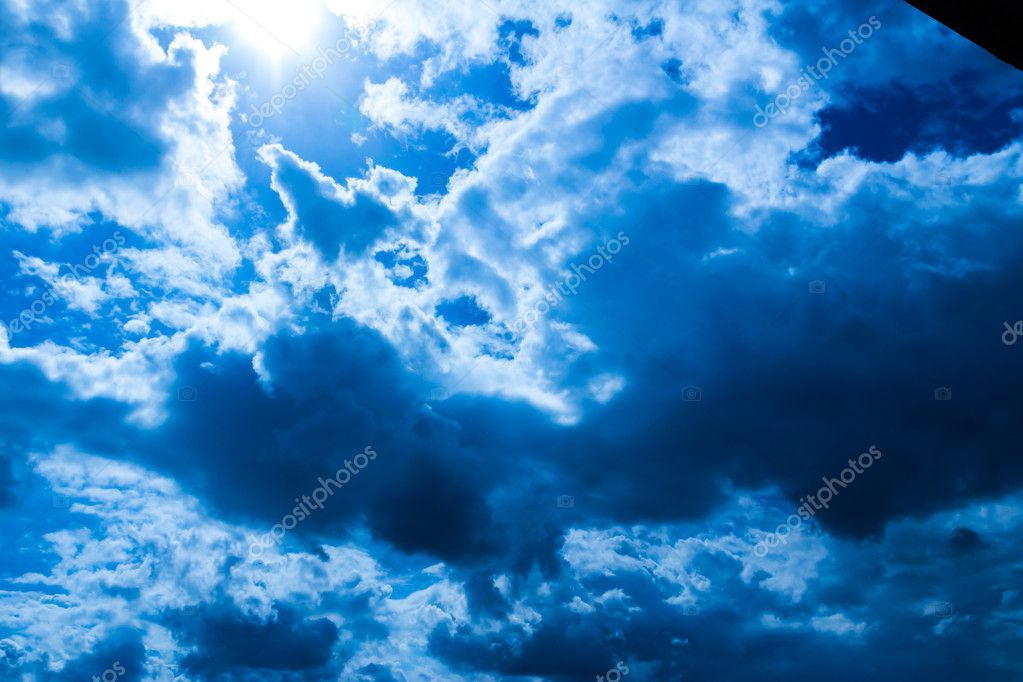 Blue sky background with clouds Stock Photo by ©tieataopoon 53671273