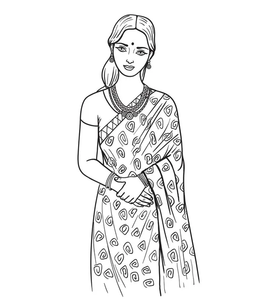 100,000 Indian saree Vector Images | Depositphotos