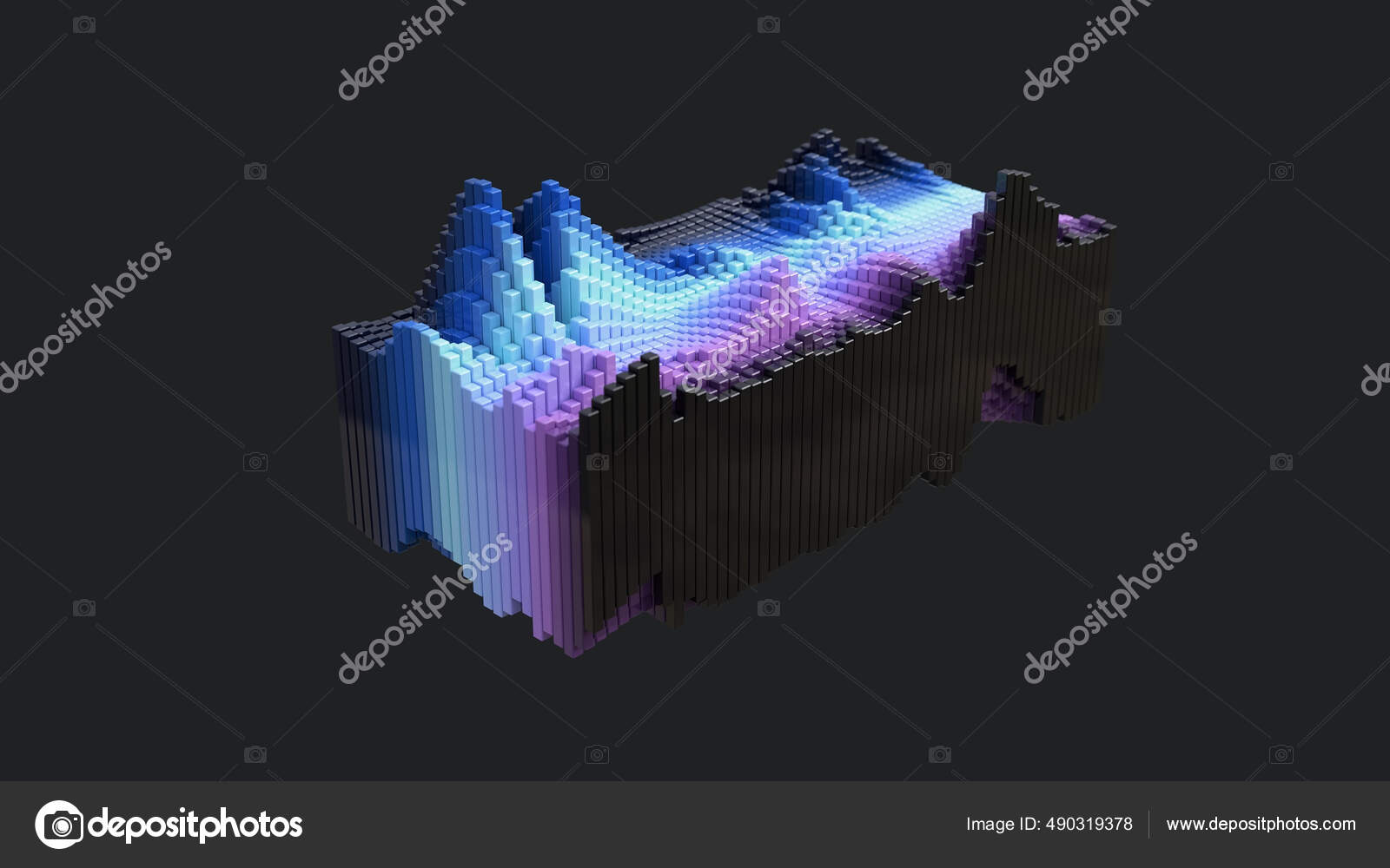 Data Array Waves Stock Photo by ©mike_kiev 490319378