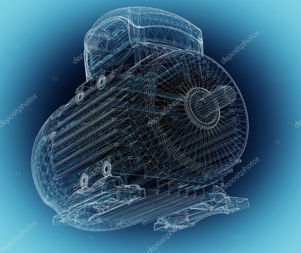 Electric motor on background Stock Photo by ©Podsolnukh 112718978