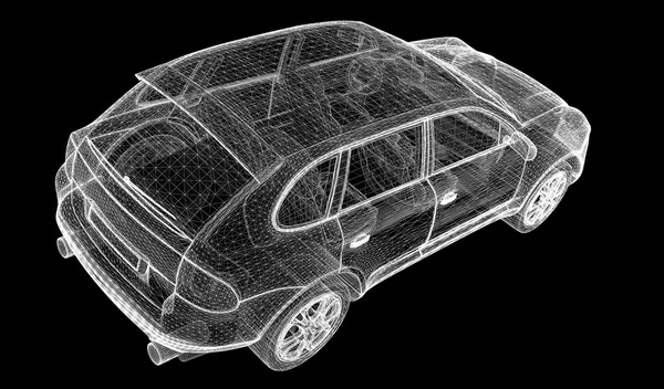 3D sketch of car — Stock Photo © ArtyFree #1593693