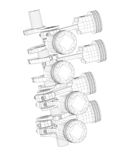 Pistons, V8 engine Stock Photo by ©Podsolnukh 81730516