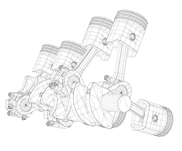 Pistons, V8 engine Stock Photo by ©Podsolnukh 81730516
