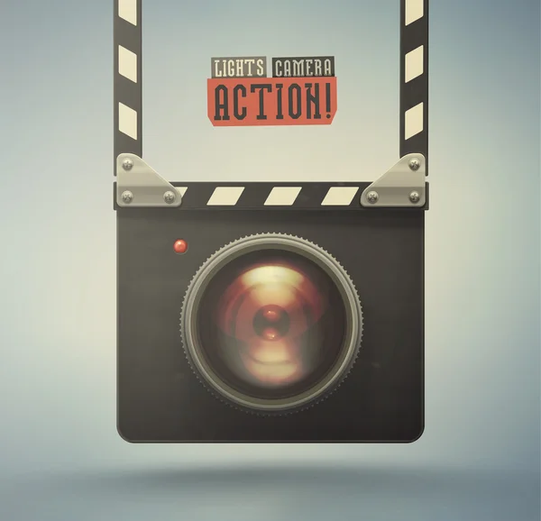 Lights camera action Vector Images | Depositphotos