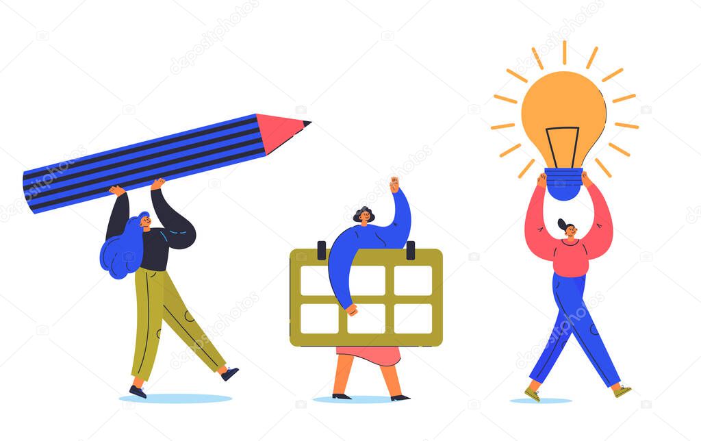 Concepto de gesti n del tiempo. Trabajador de oficina. 2024