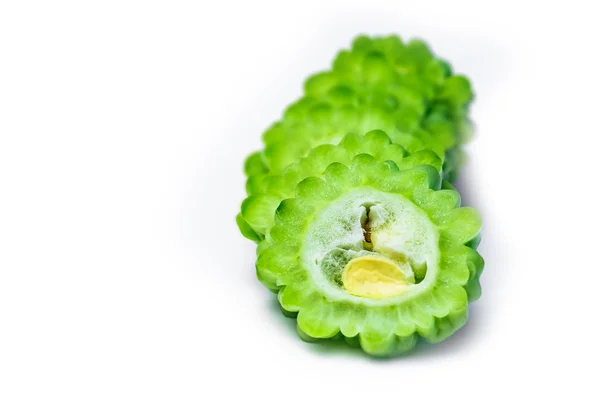 Karela bitter melon caraili studio close up blue background Stock Photo ...