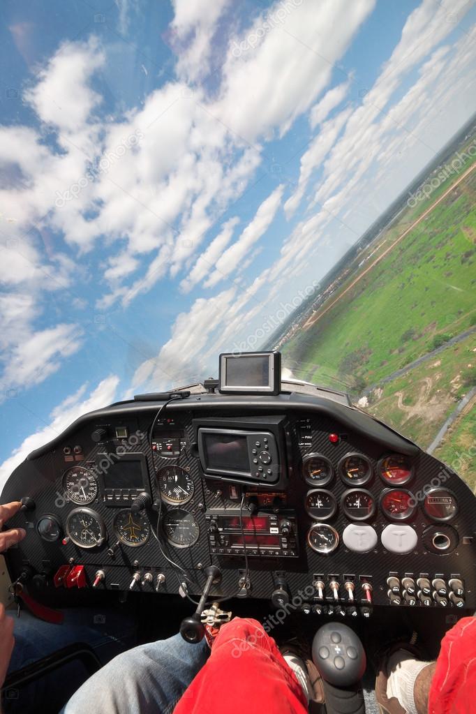 Flying a small plane — Stock Photo © dragunov #115311824