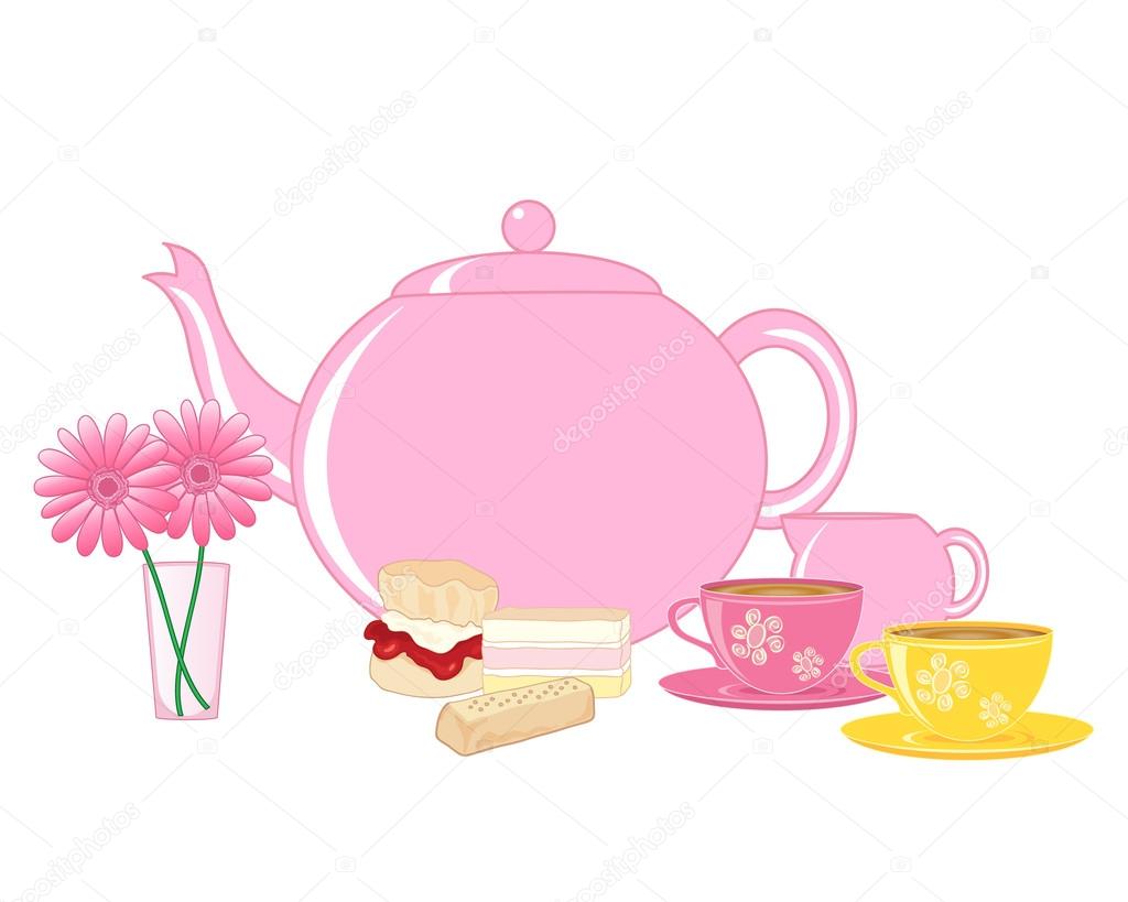 Cream tea Stock Vector by ©sandesh1264 75813275