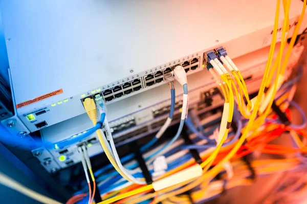 Core switch technology in network room place - Stock Image - Everypixel