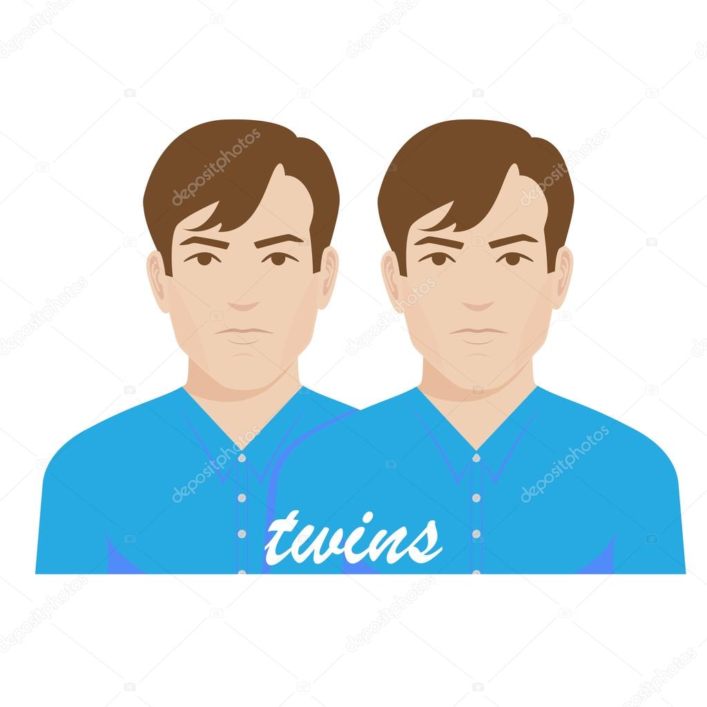 Twins. vector format Stock Vector Image by ©paveu #108311528