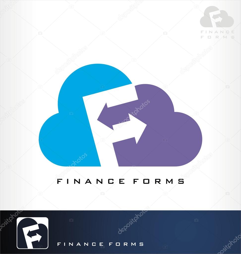 Cloud forms vector logo Stock Vector Image by ©razvart #77536420