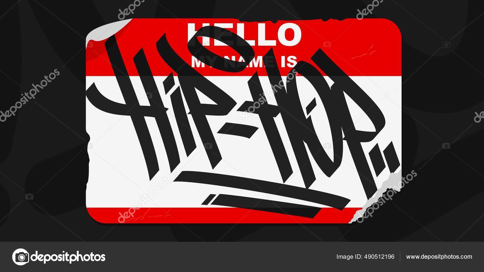 Hello My Name Is Graffiti Sticker