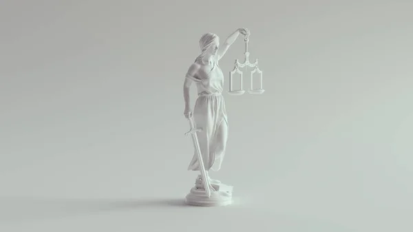 Bronze Lady Justice Statue Personification Judicial System Illustration ...
