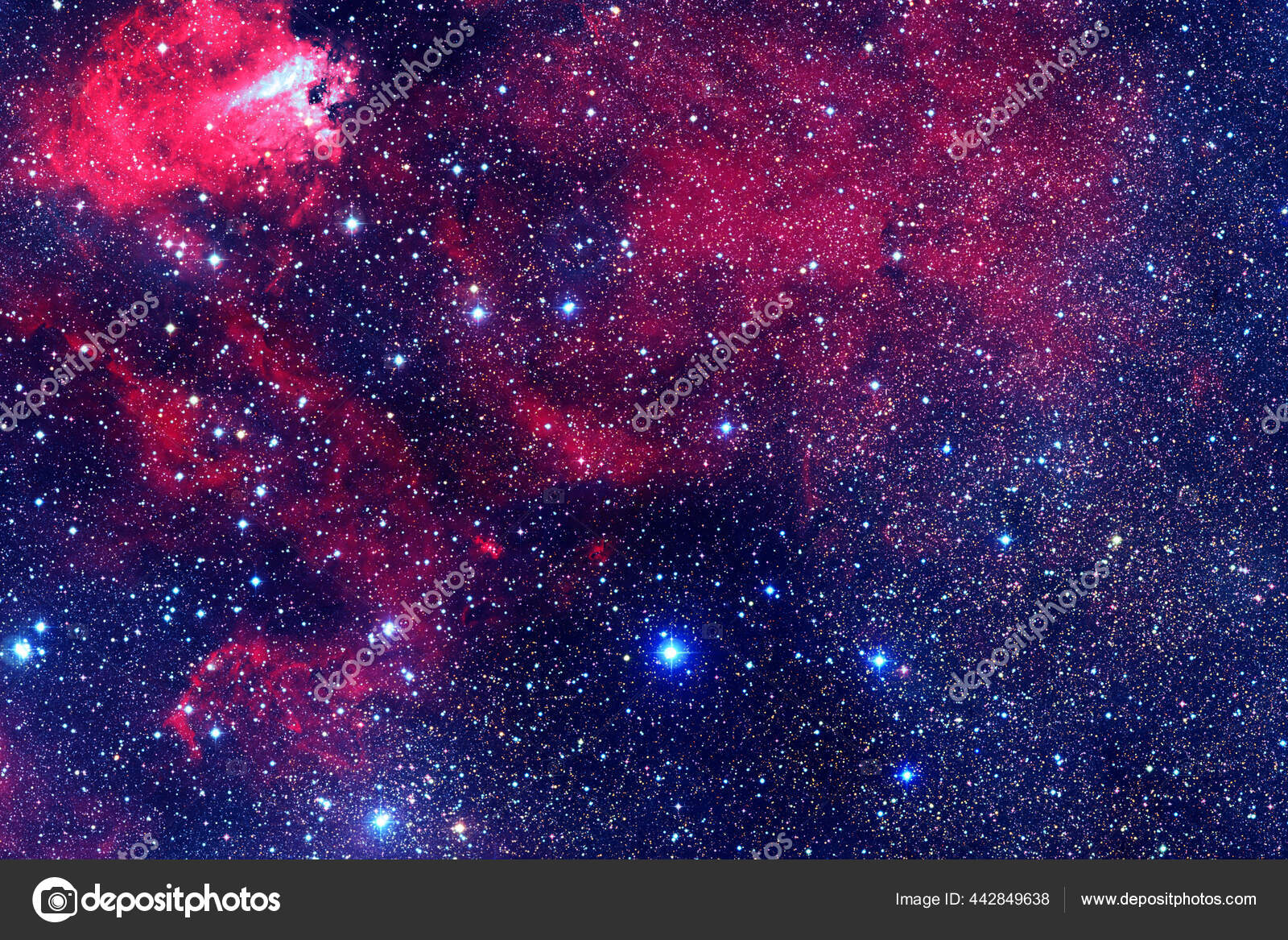 Outer Space Cosmic Landscape Nebula Elements Image Furnished Nasa ...