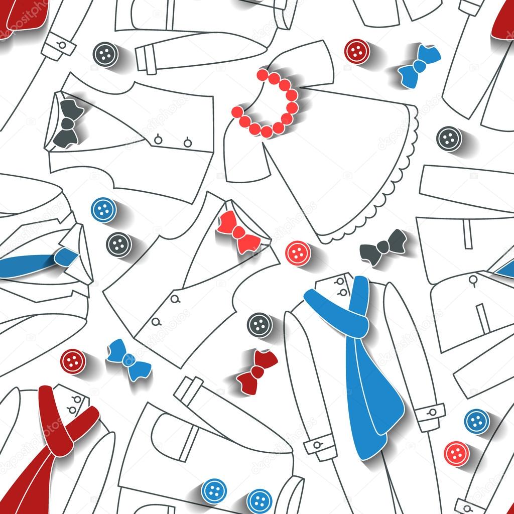 Seamless clothing pattern Stock Vector Image by ©Zubroffka #73867593