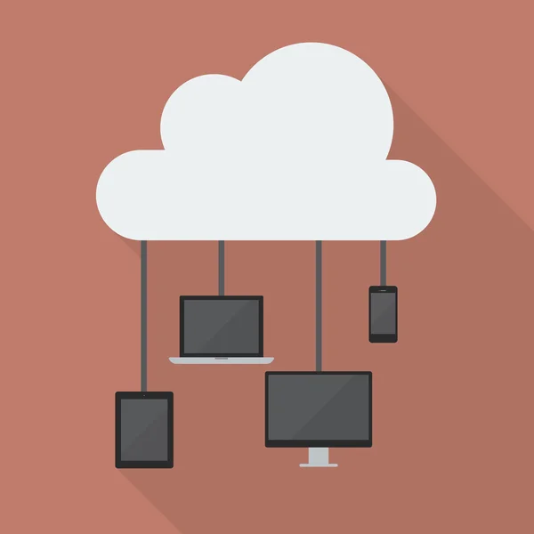 Cloud Computing Cartoons Elements Frames Vector Illustration Graphic ...