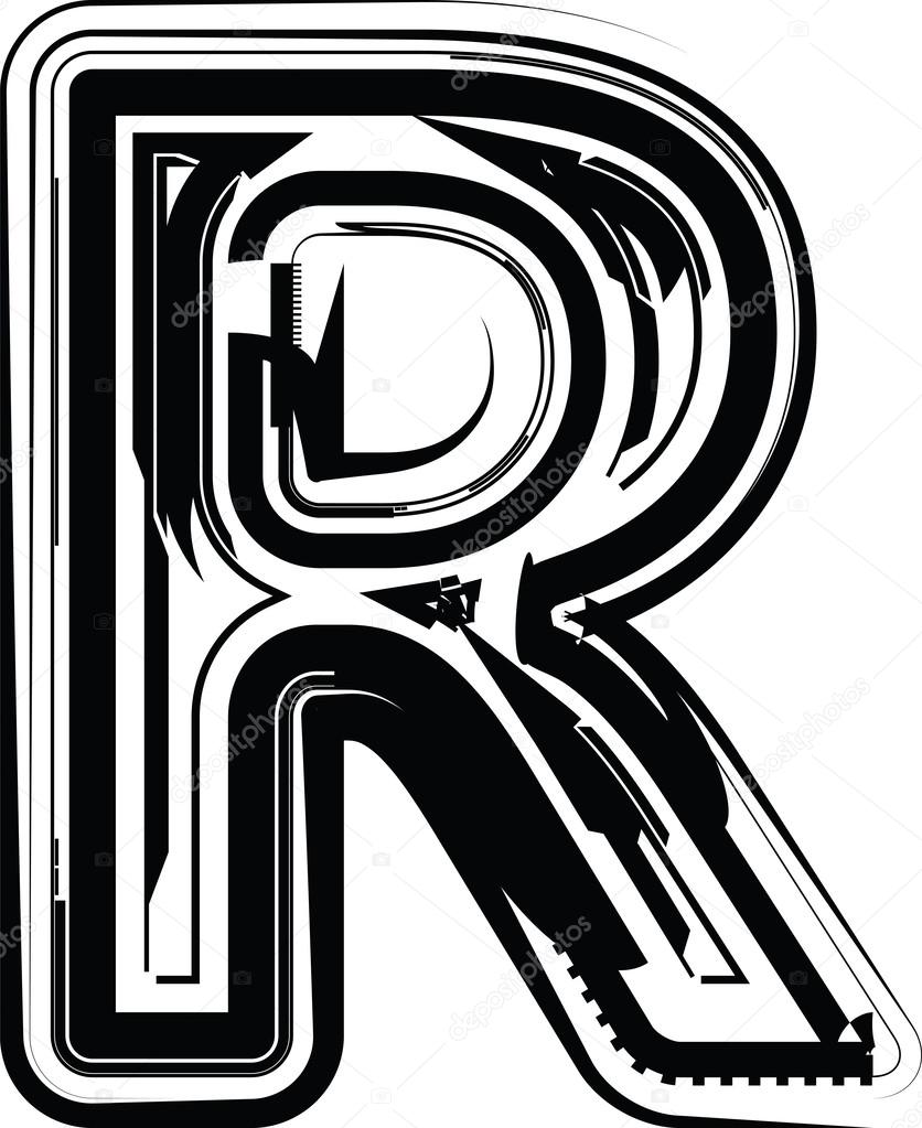 Abstract Letter R Stock Vector by ©aroas 59802741