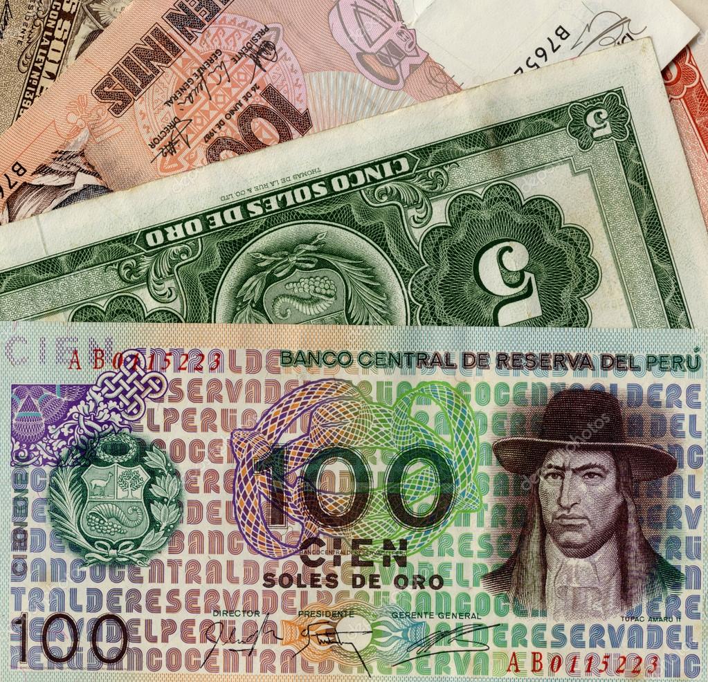 Old peruvian currency banknotes — Stock Photo © aroas #70075549