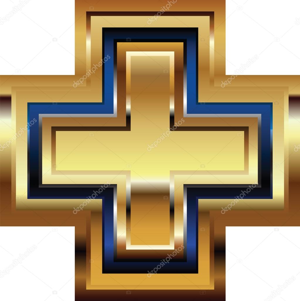 Golden Cross Symbol Stock Vector Image by ©aroas #75227425