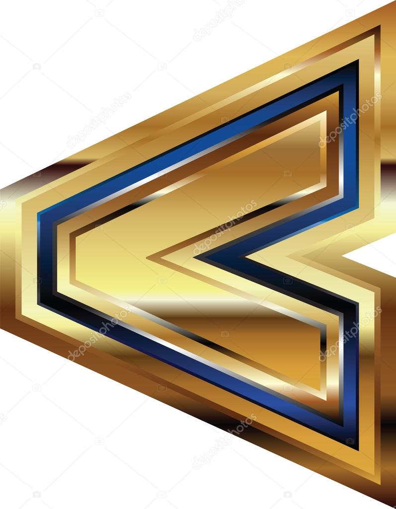 Símbolo de fuente dorado Vector de stock #75227465 de ©aroas