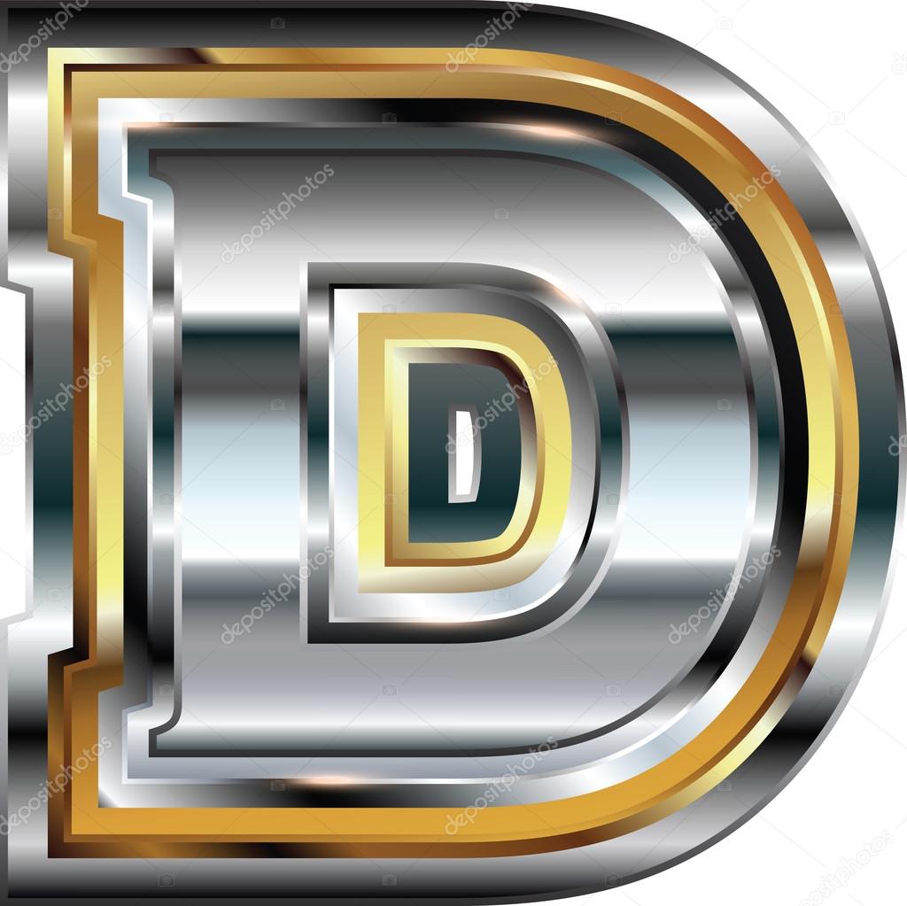 Silver Fancy Alphabet