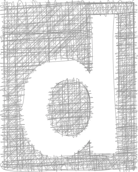 Freehand Typography Letter D Stock Vector by ©aroas 75638299