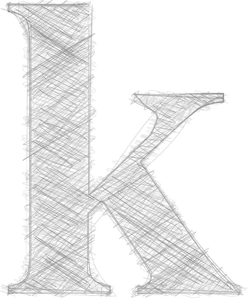 Freehand Typography Letter K Stock Vector by ©aroas 76160485