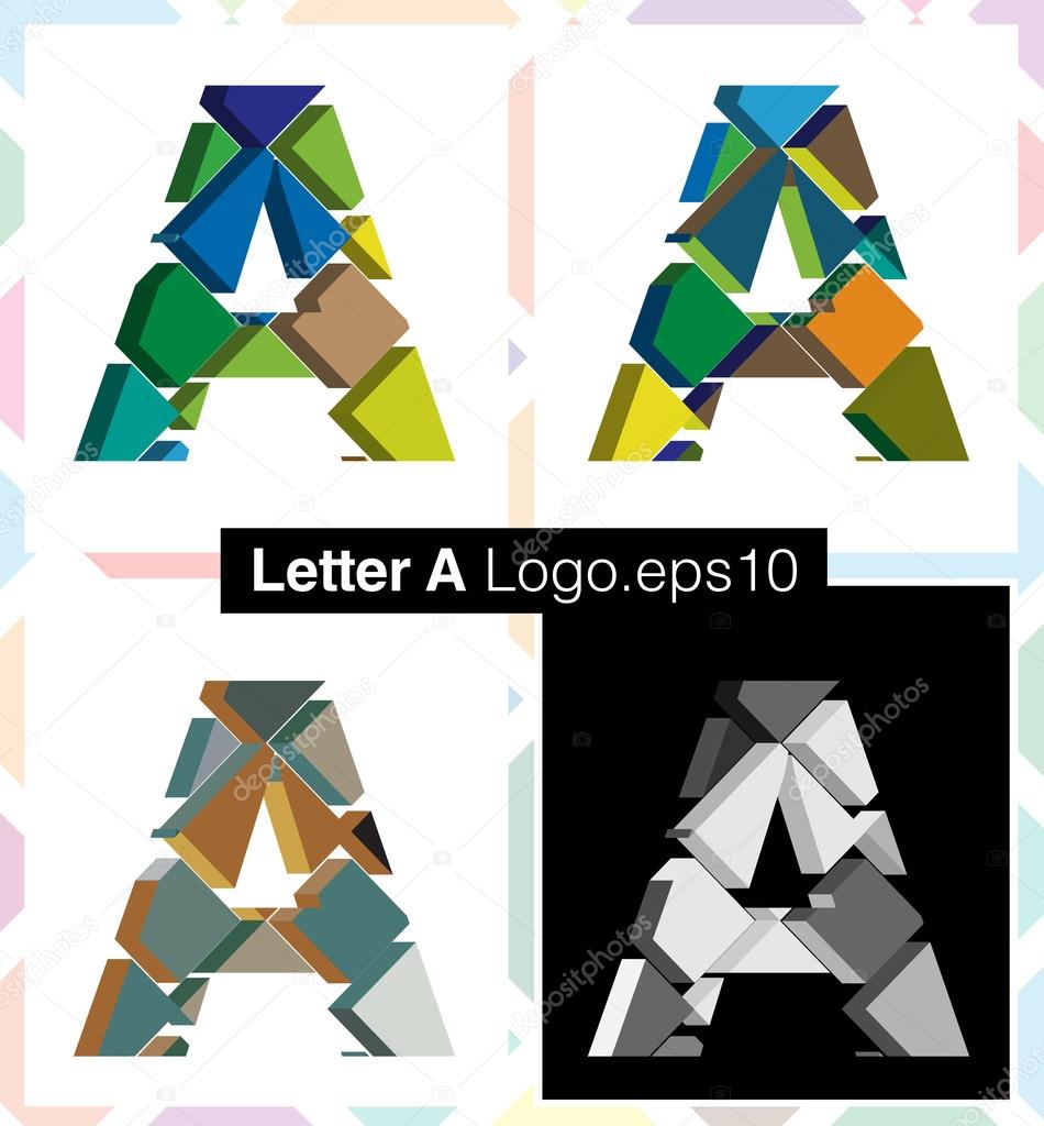 3d font letter A Stock Illustration by ©aroas #76084245