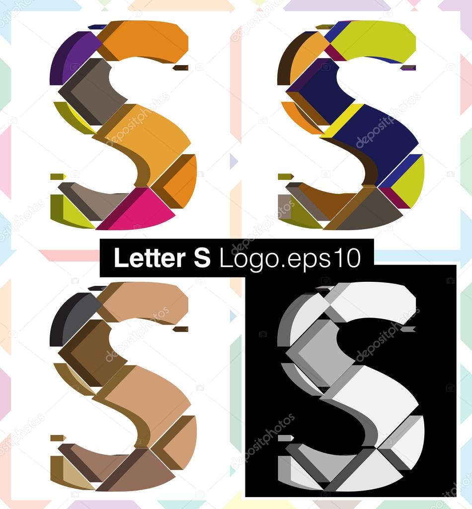 3d font letter S — Stock Vector © aroas #76084641