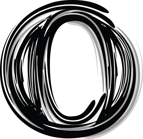 Vector alphabet and general typography. Letter O. — Stock Vector ...