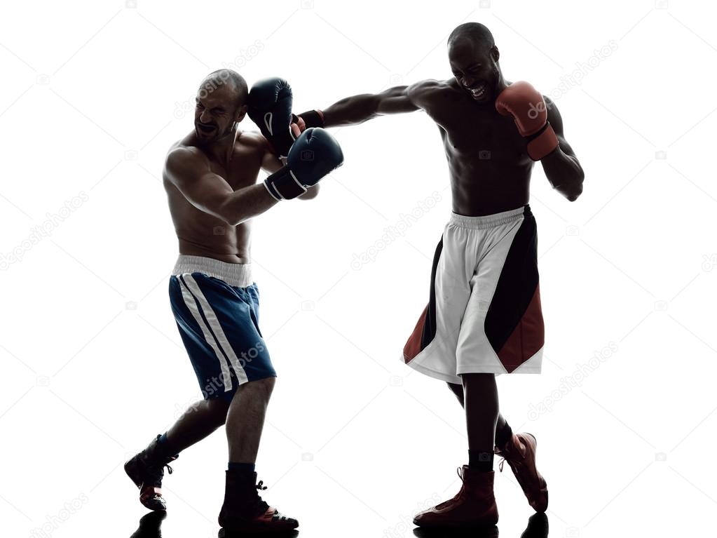 Men boxers boxing isolated silhouette Stock Photo by ©STYLEPICS 98613272