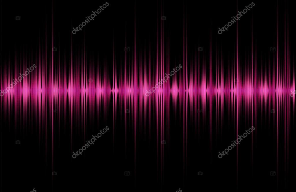 Red Music Sound Waves