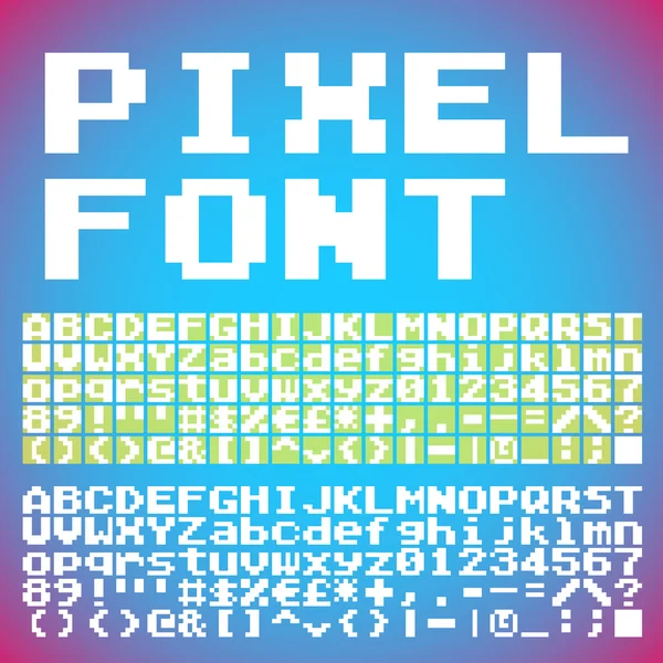 Pixel font Vector Images | Depositphotos