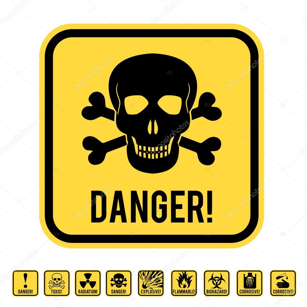 Nebezpečí lebka — Stock Vektor © iunewind #78668704