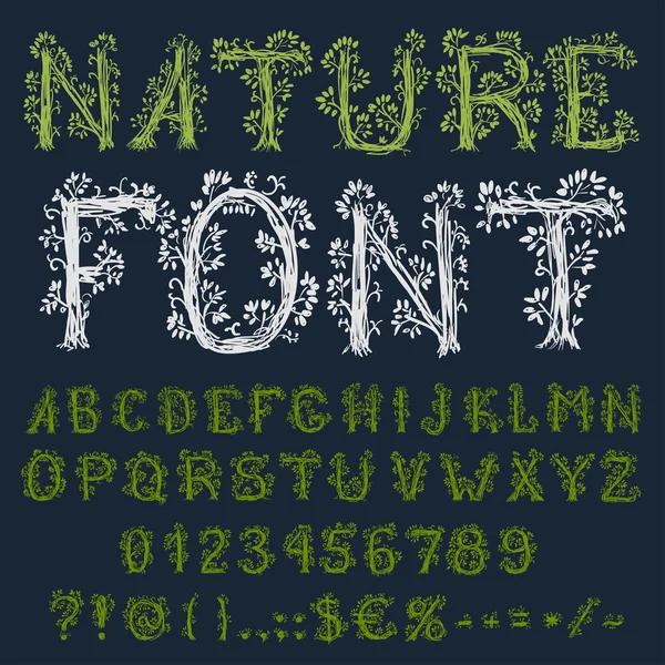 Eco font Stock Vector Image by ©iunewind #81235834