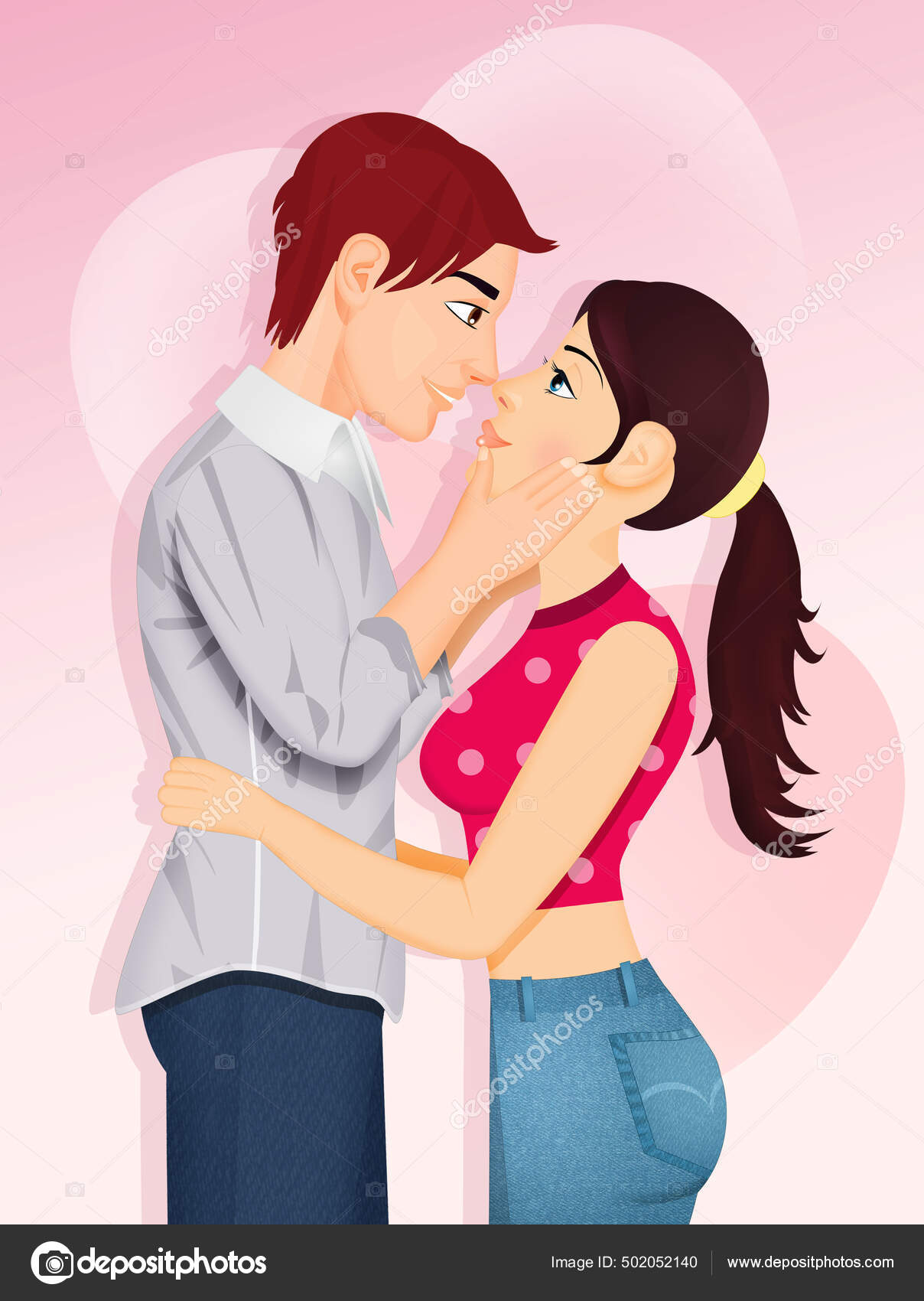 Illustration Boy Girl Kissing Stock Illustration by ©adrenalina #502052140 Illustration Boy Girl Kissing Stock Illustration by ©adrenalina #502052140