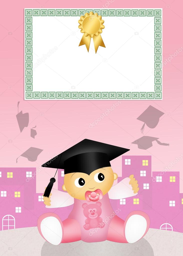 Baby graduate Stock Illustration by ©adrenalina #59550031