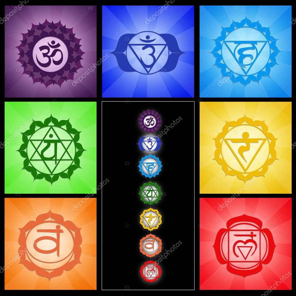 Seven chakras collage Stock Photo by ©adrenalina 65518221