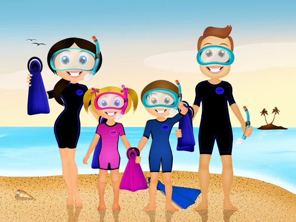 Kids in scuba gear clip art Stock Photos, Royalty Free Kids in scuba ...