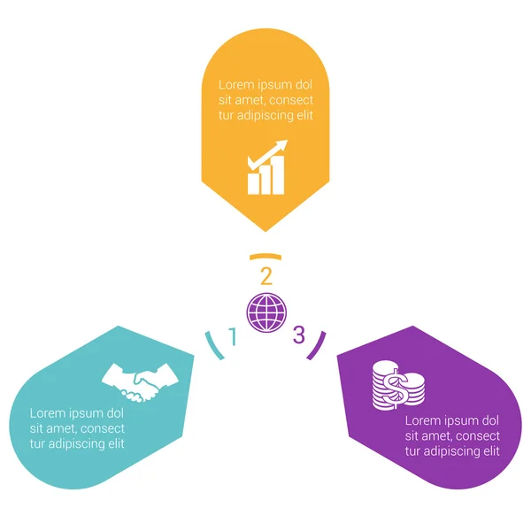 Vector circle arrows infographic, square cycle diagram, graph ...