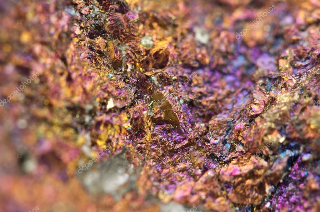 Chalcopyrite, It has the chemical formula (CuFeS2) Stock Photo by ...