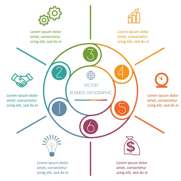 Multi-coloured ring Infographic three positions Stock Vector Image by ...
